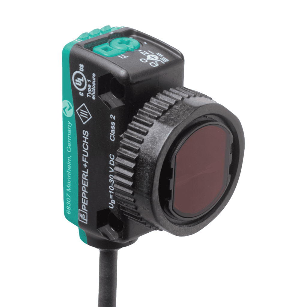 Sensor óptico de barrera por reflexión OBG4000-R103-2EP-IO-0,3M-V1 P+F ...
